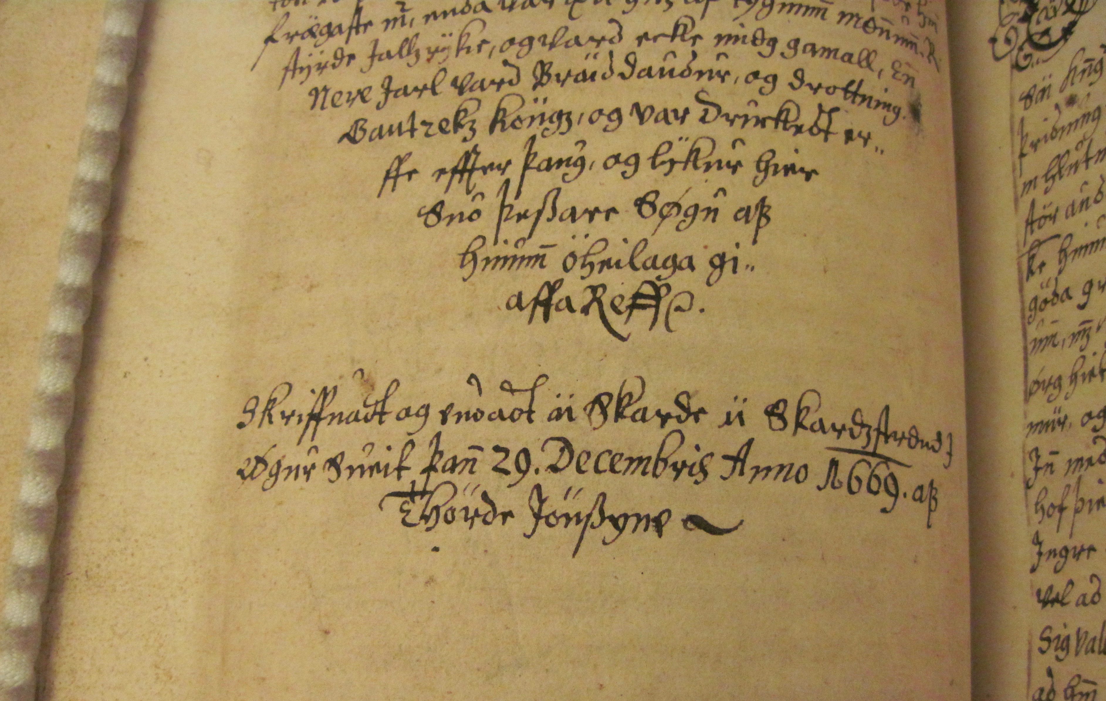 Þórður Jónsson | Icelandic Scribes